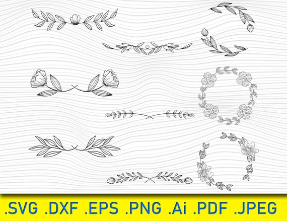 Ornamental Fancy Divider Frame Dividers Svg Flourish Svg | Etsy