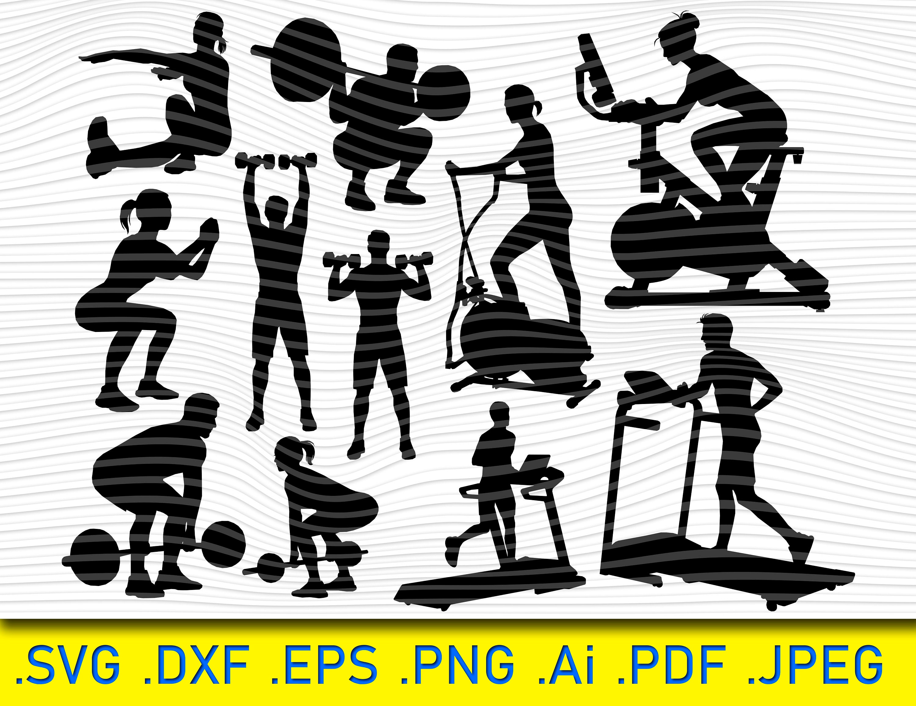 11 Gym and Workout Bundle Svg Gym Quotes Svgmotivational - Etsy