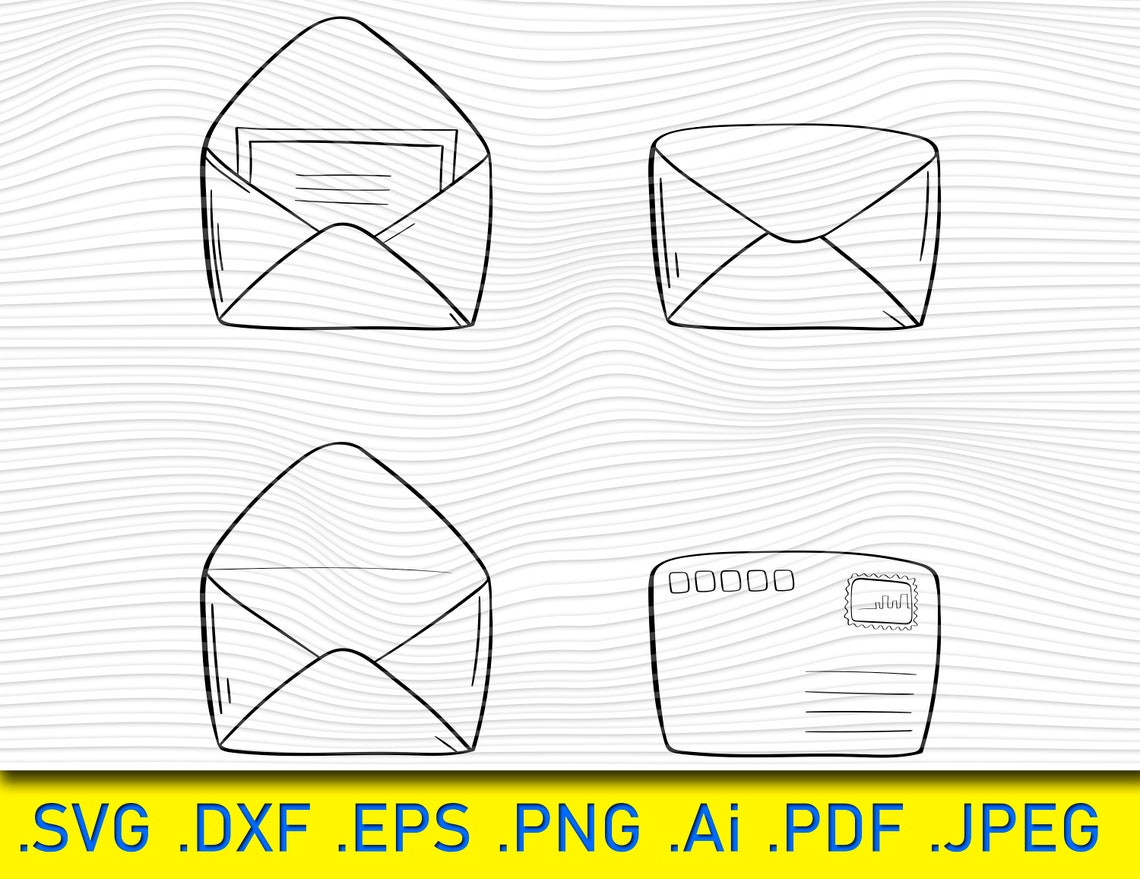 Opened Envelope Mail SVG Open Mail Svg Envelope Svg Email | Etsy