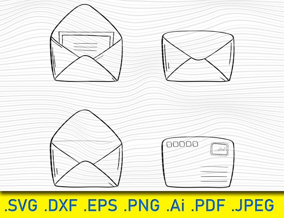 Opened Envelope Mail SVG Open Mail Svg Envelope Svg Email | Etsy