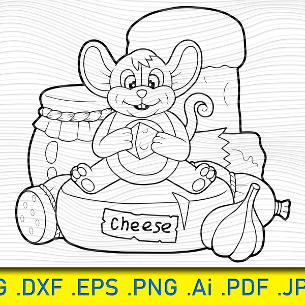 Mouse on Cheese - Etsy