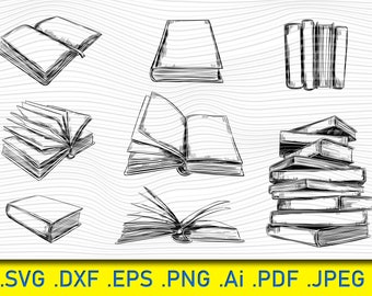 Book Cutting Svg, Book Svg Cut File, Book Svg File, Book Svg Cut Files ...
