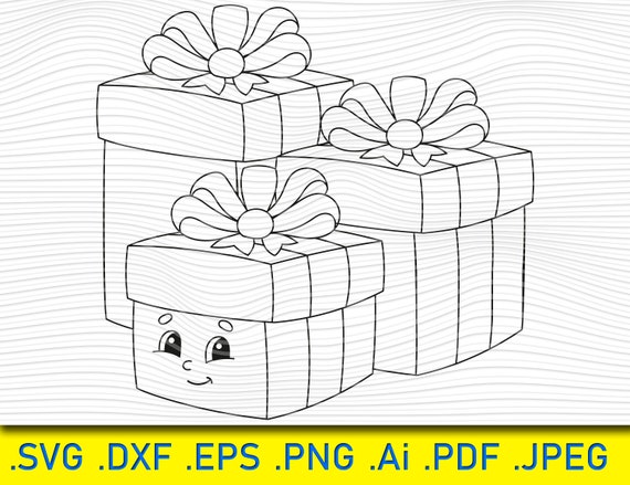 Regalos Svg Bundle Regalos Svg Png Dxf Caja de Regalo | Etsy México