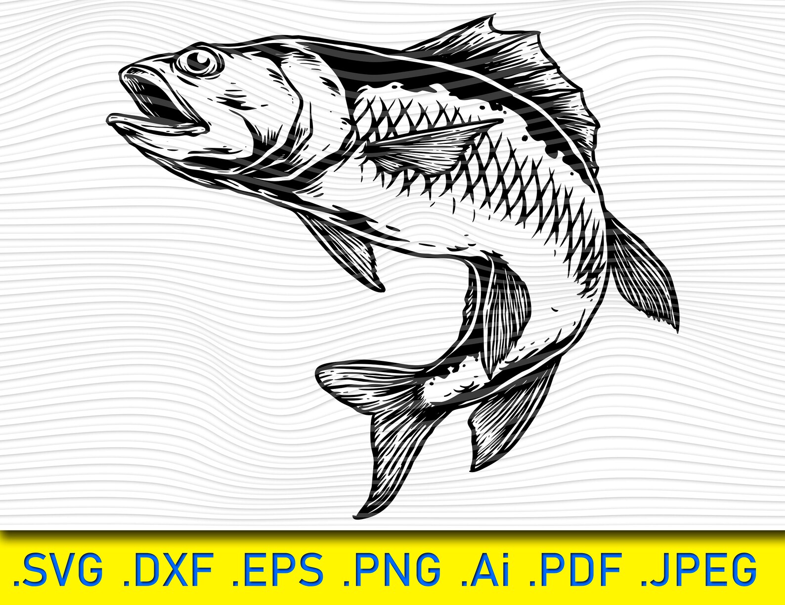 Fishing SVG Fish Svg Fisherman Svg Bass Fishing Svg - Etsy