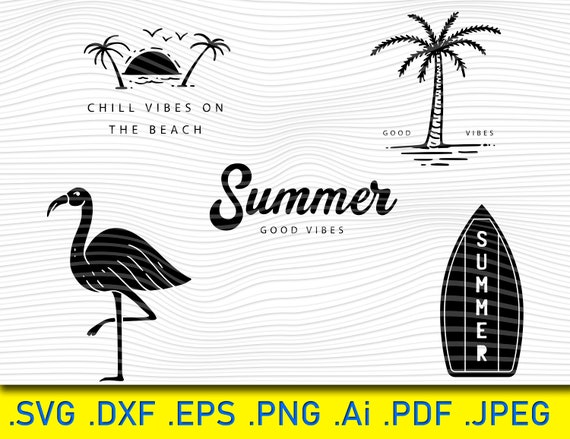 Strand SVG Sommer Svg Strand Silhouette SVG geschnitten - Etsy Schweiz