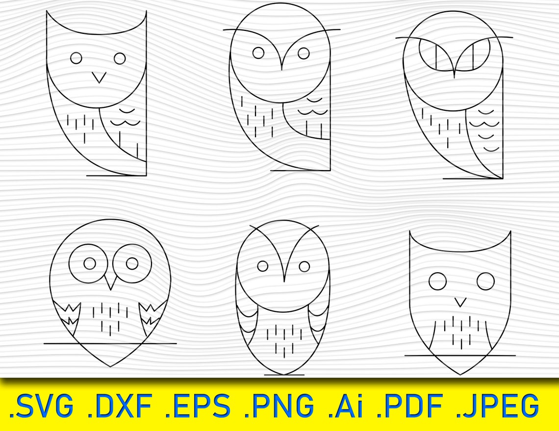 Owl SVG Bundle Owl SVG Owl Clipart Owl Cut Files for - Etsy