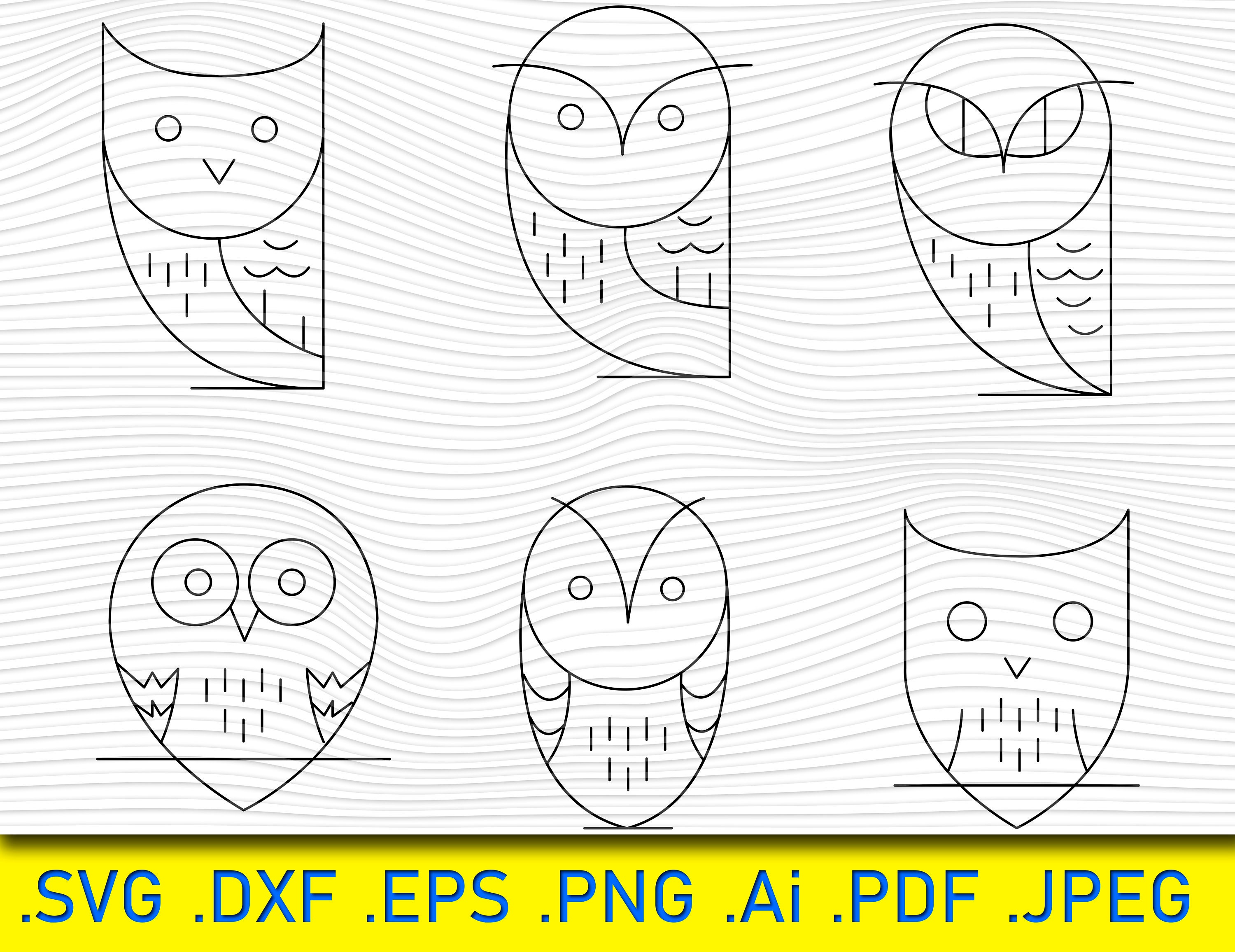 Owl SVG Bundle Owl SVG Owl Clipart Owl Cut Files For | Etsy