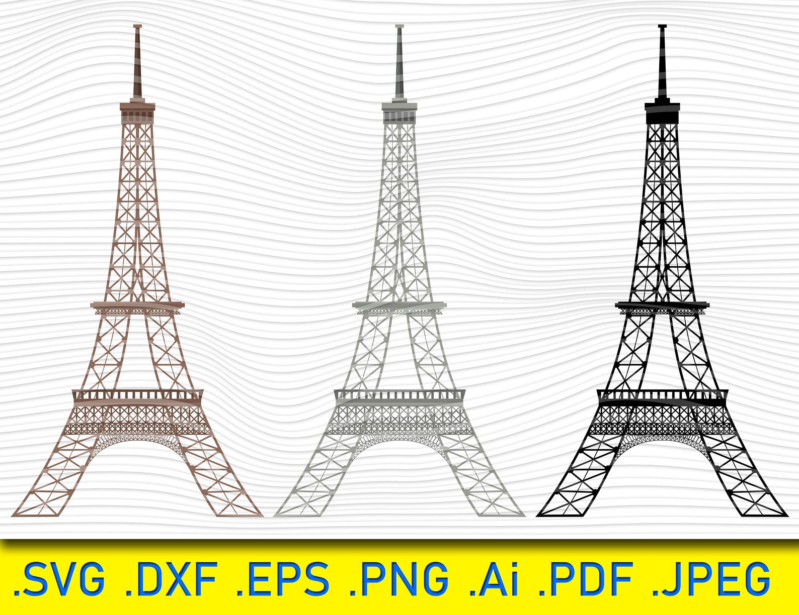 Eiffel Tower SVG Eiffel Svg Paris Svg Eiffel Tower Clipart - Etsy
