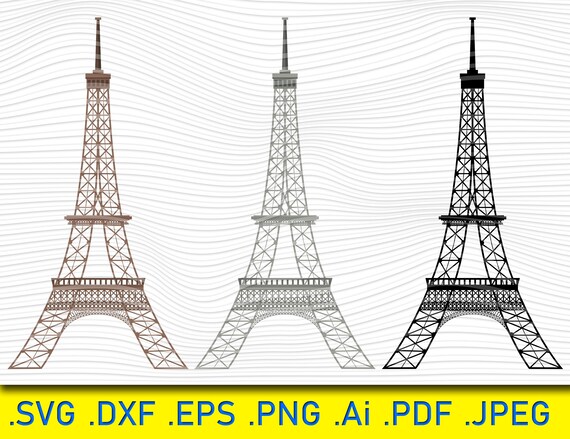 Eiffel Tower SVG Eiffel Svg Paris Svg Eiffel Tower Clipart | Etsy