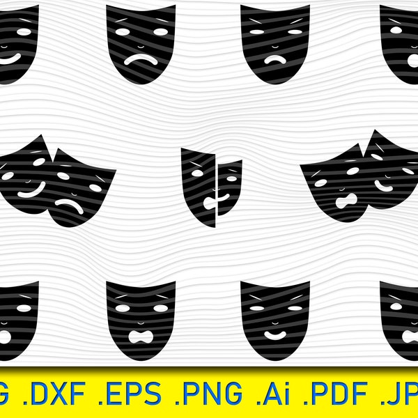 Mask Svg Designs - Etsy