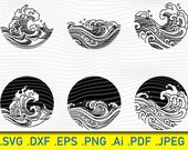 Water Wave Line Art Wave Svg Wave Svg Bundle Wave Cut File - Etsy