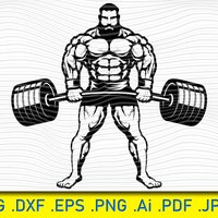 Bodybuilder SVG, Bodybuilding Svg, Bodybuilder Man PNG, Muscle Svg ...