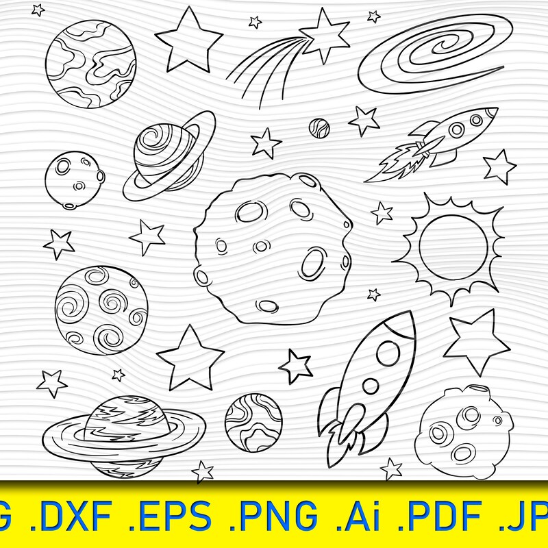 Space Clip Art - Etsy