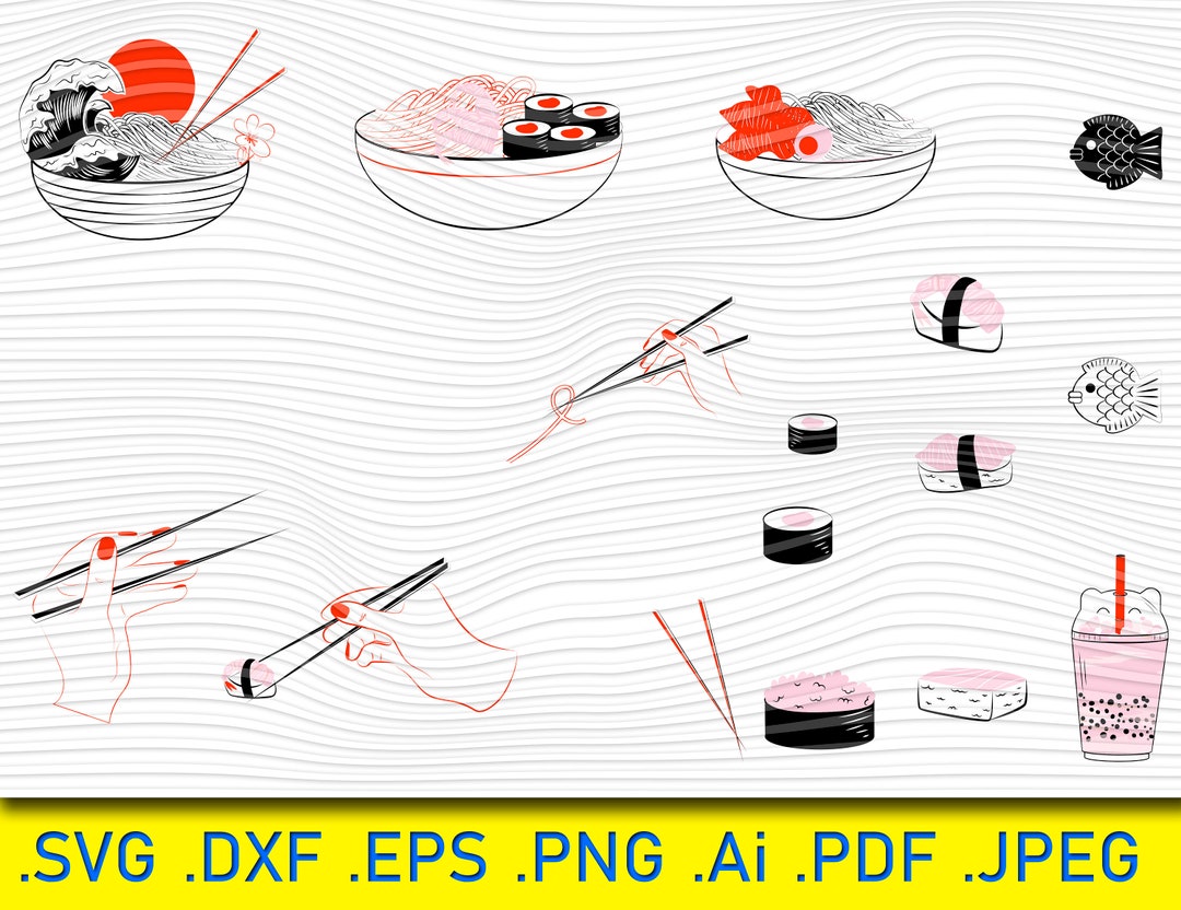 16 Asian Food Svg, Japanese Food,japan Svg, Food Svg, Japanese Food ...