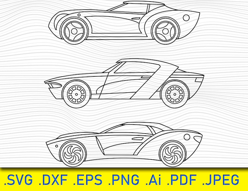 Carsports Car Svg Race Car Svg Car Svg Files for Cricut - Etsy