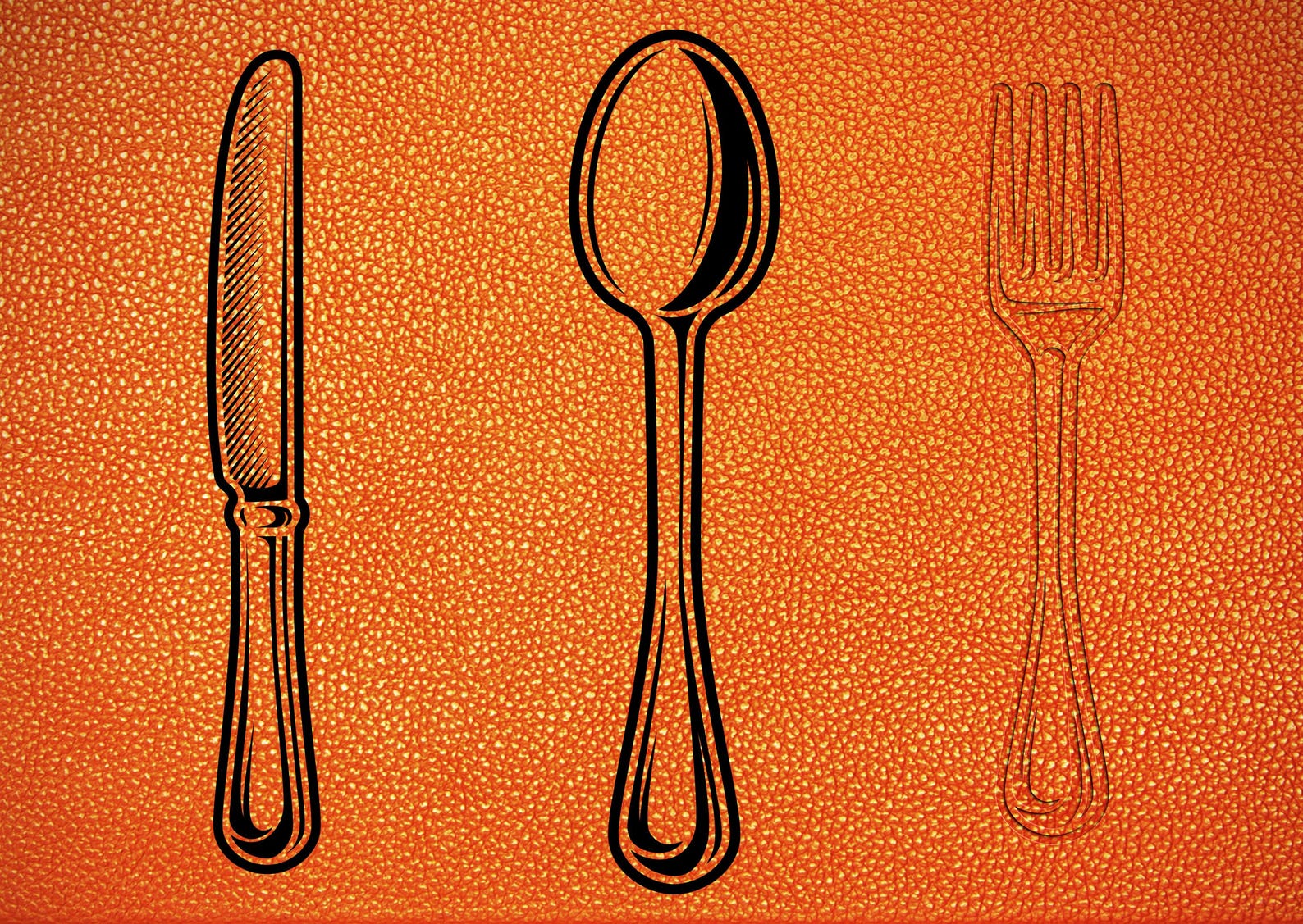 Cutlery SVG, Kitchen Utensils Clipart, Black Silhouette Vector (instant ...