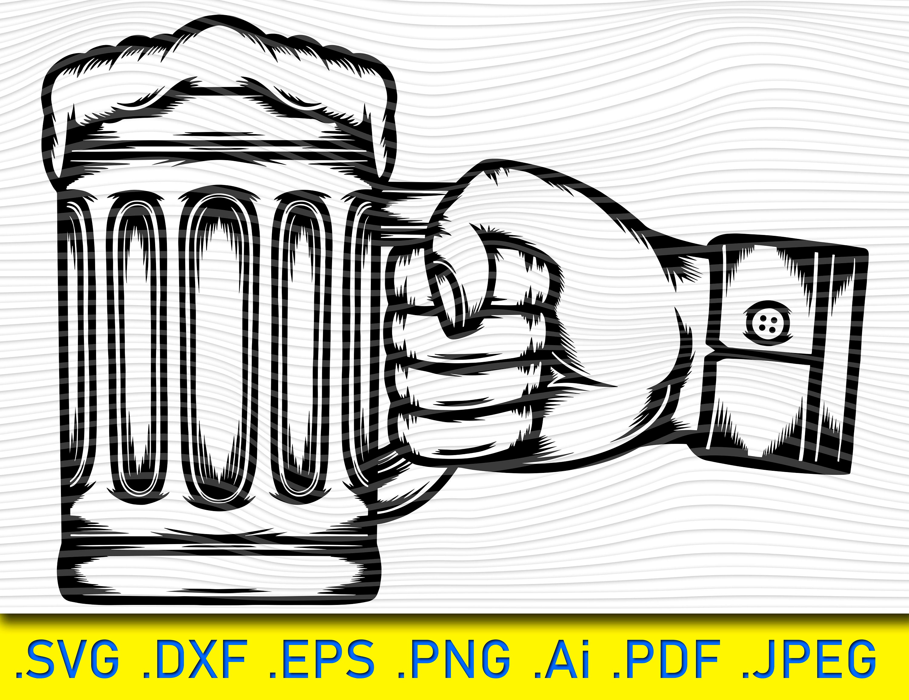 Hand Holding Beer Mug Beer SVG Beer Mug SVG Beer Vector | Etsy