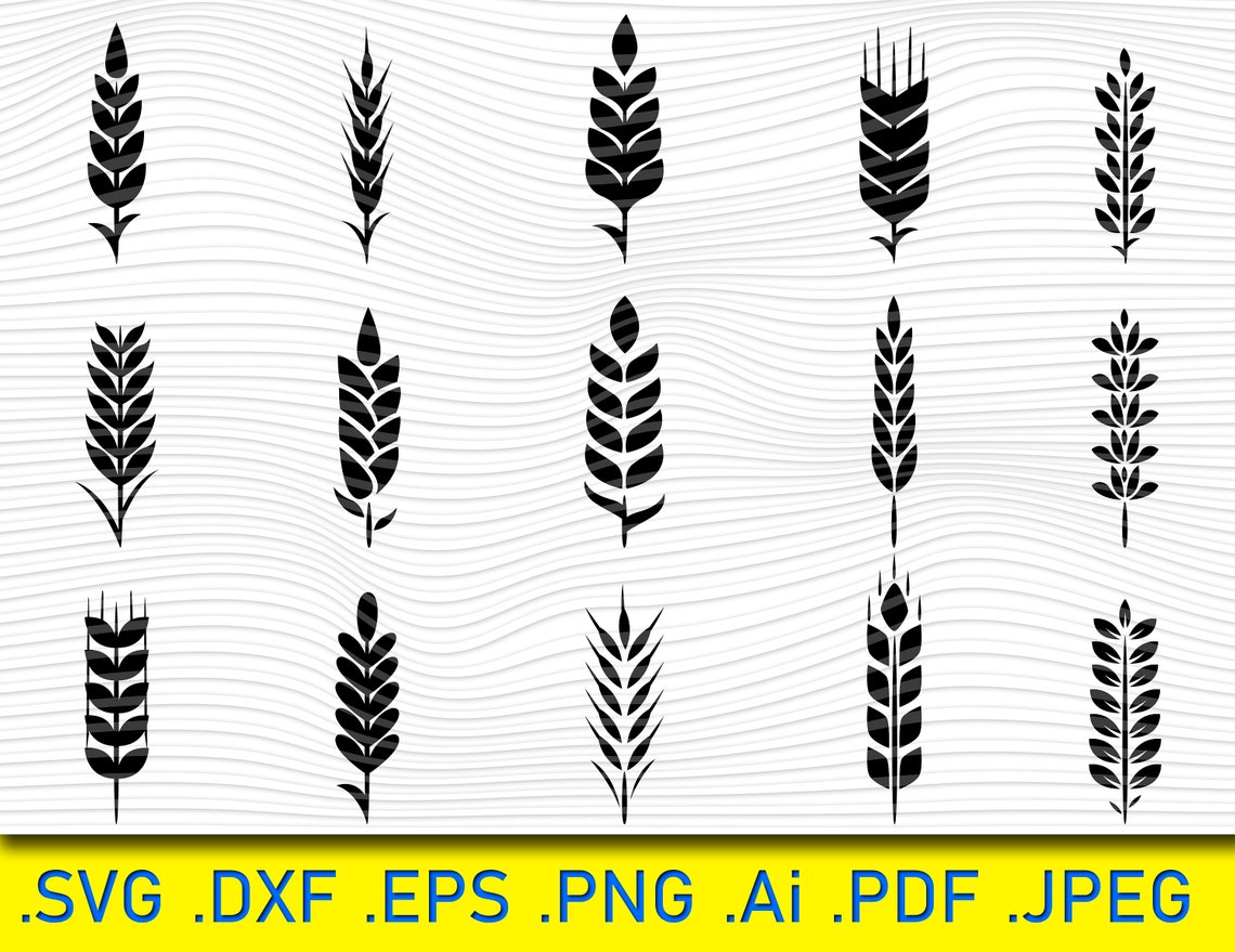 15 Wheat SVG Bundle Wheat SVG Wheat SVG Barley Oatly - Etsy