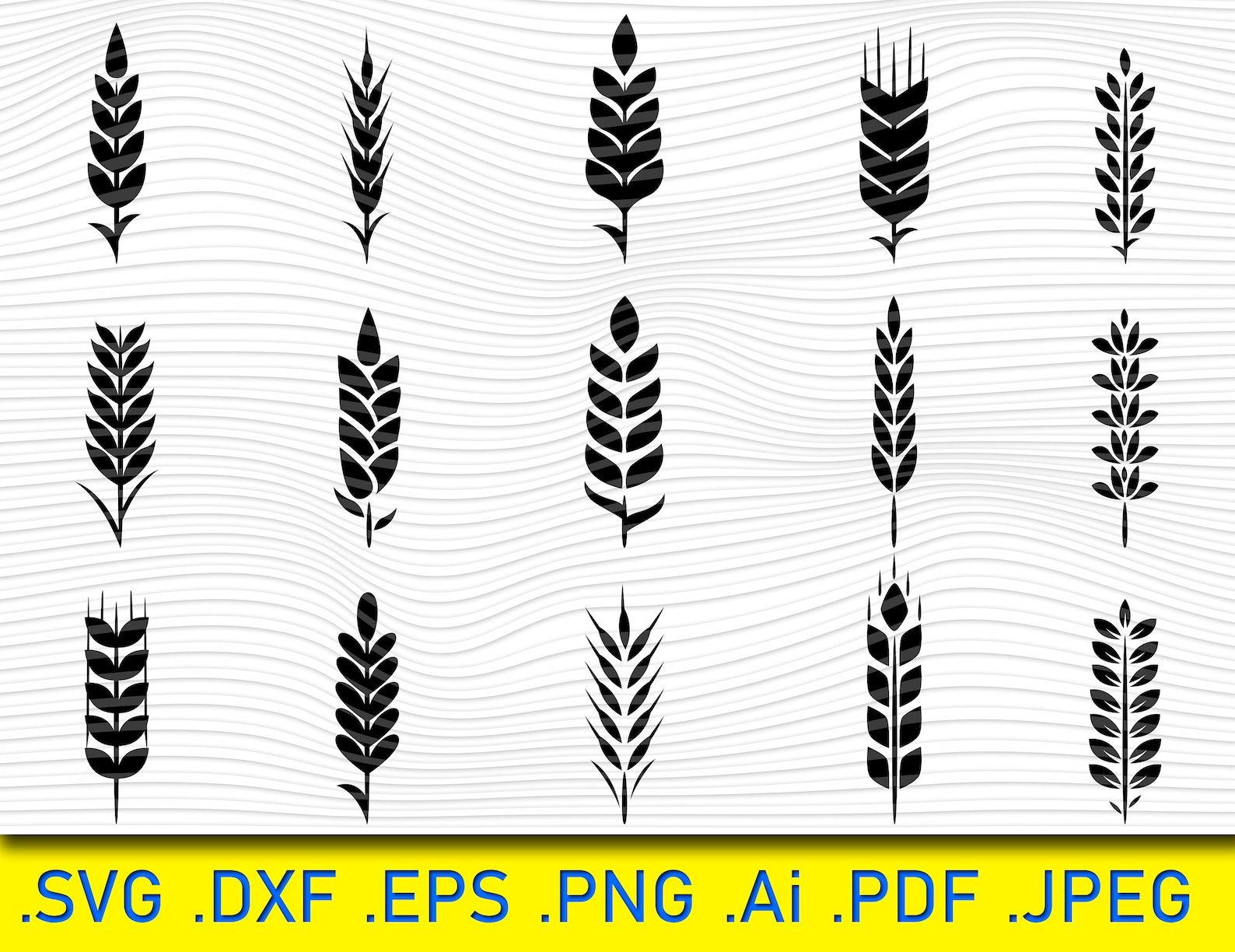 15 Wheat SVG Bundle Wheat SVG Wheat SVG Barley Oatly - Etsy