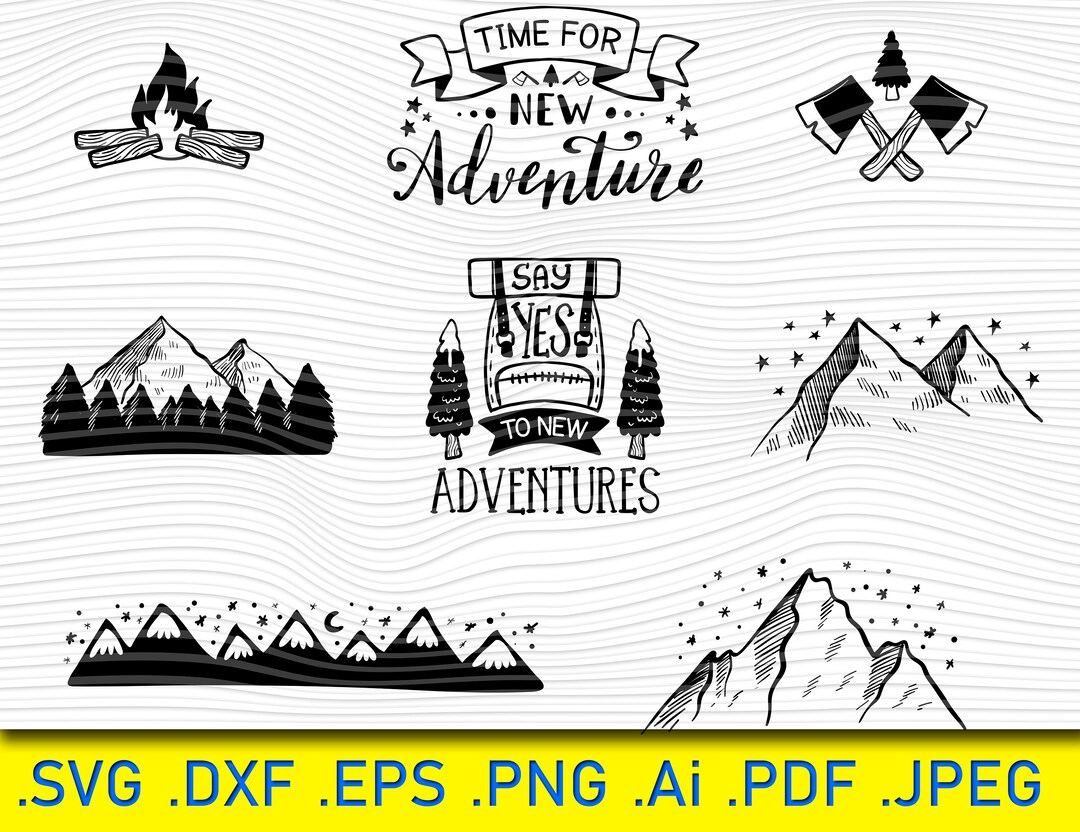 Camping Svg Bundle, Camp Life Svg Cut Files, Adventure Svg Bundle ...