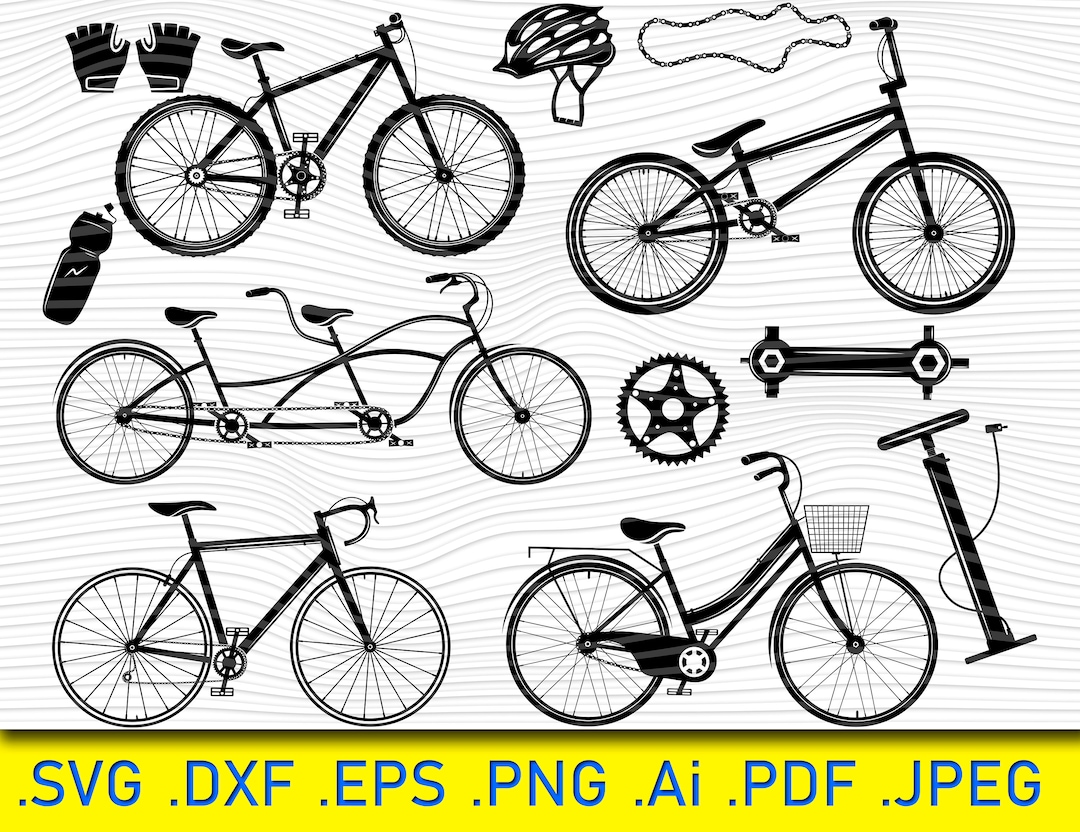 FIETS SVG, fiets svg, fiets silhouet svg, fietsen svg, sport svg, baby ...