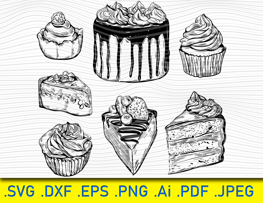 Delicious Cakes, Cakes Svg, Birthday Svg, Dessert Svg, Baking Svg ...