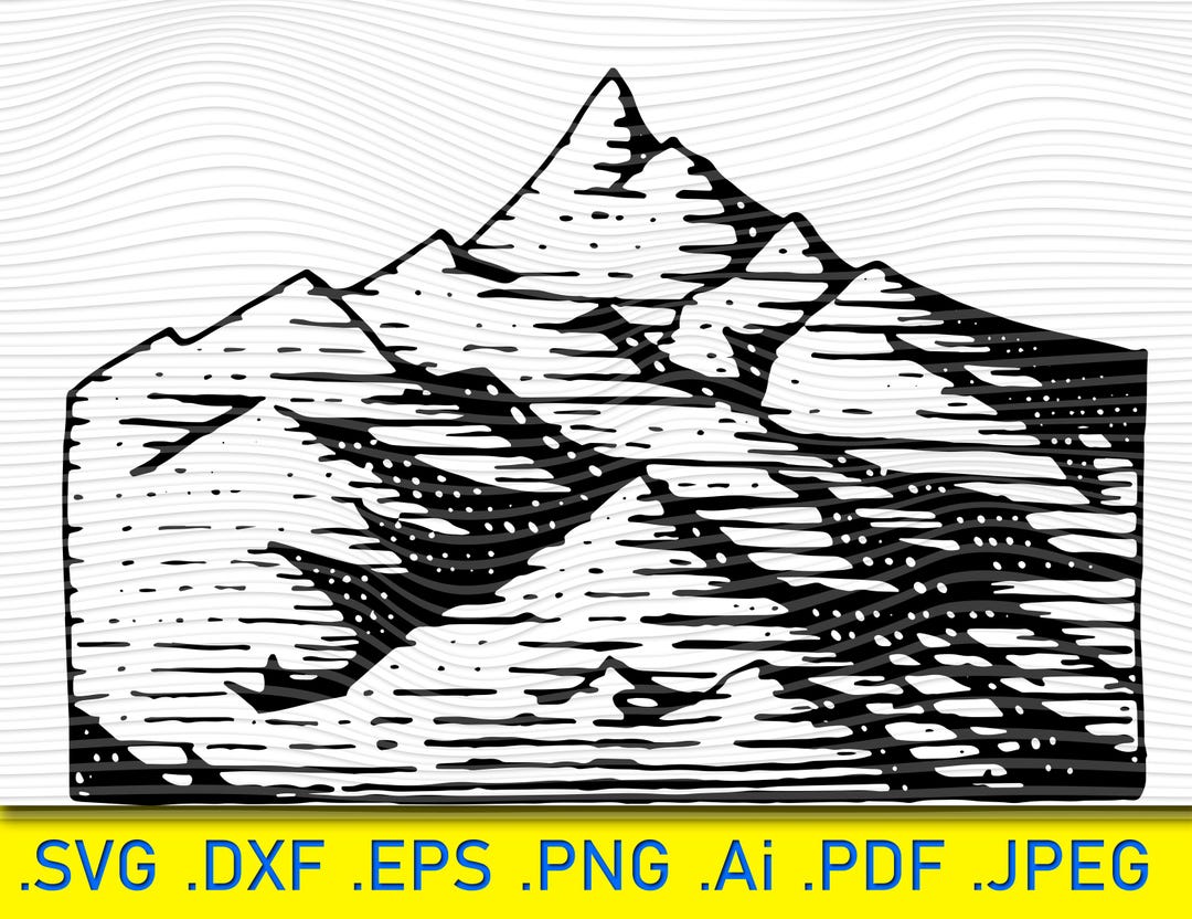 Mountain Svg,hill Svg,nature Svg,pine Tree Svg,landscapes Svg,adventure ...