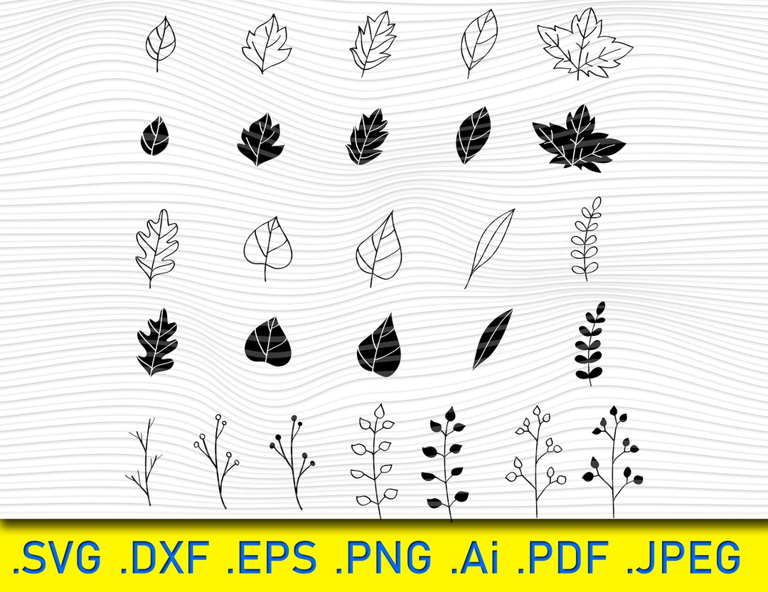 Fall Leaves Svg Bundle Designs, Fall Svg, Fall Leaf Pattern Svg, Fall ...