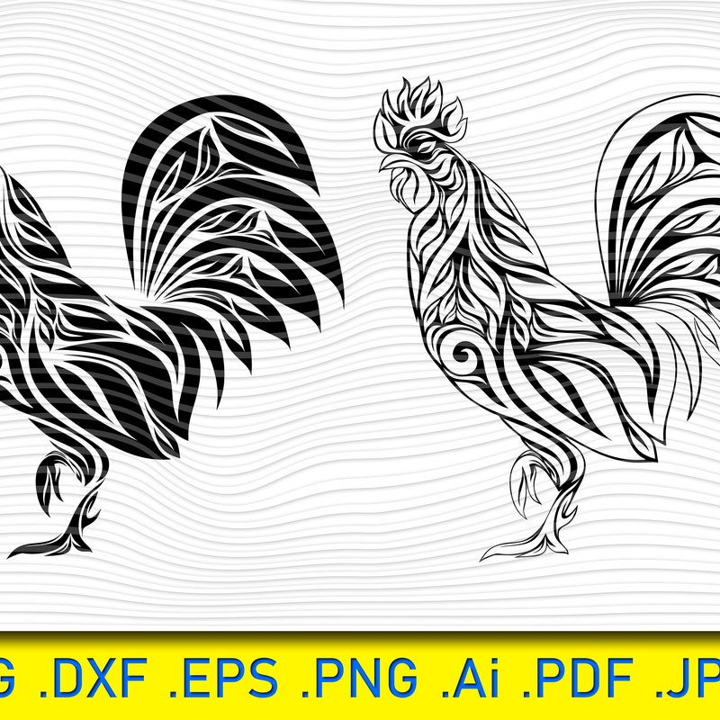 Zentangle Chicken - Etsy