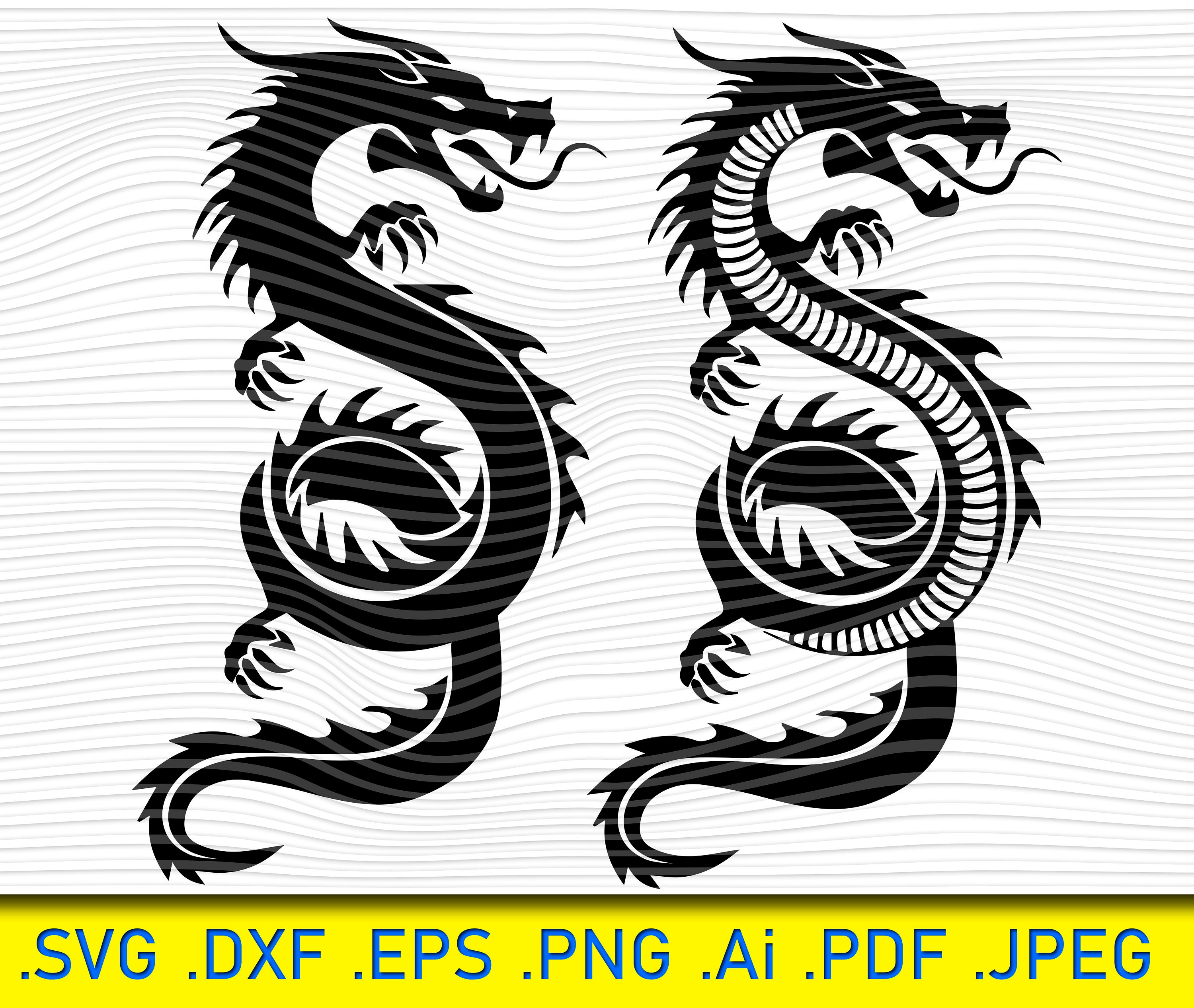 Floral Dragon Svg Cut File Flower Svg Png Dragon Clipart Decal - Etsy