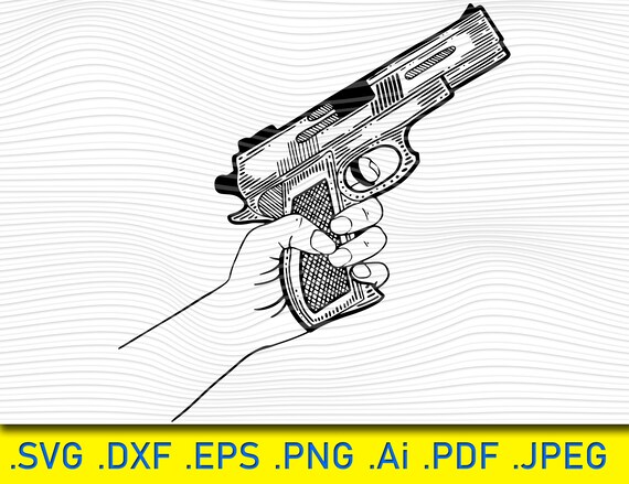 Hand With Pistol Firearm Protectiongun SVG Handgun Pistol - Etsy