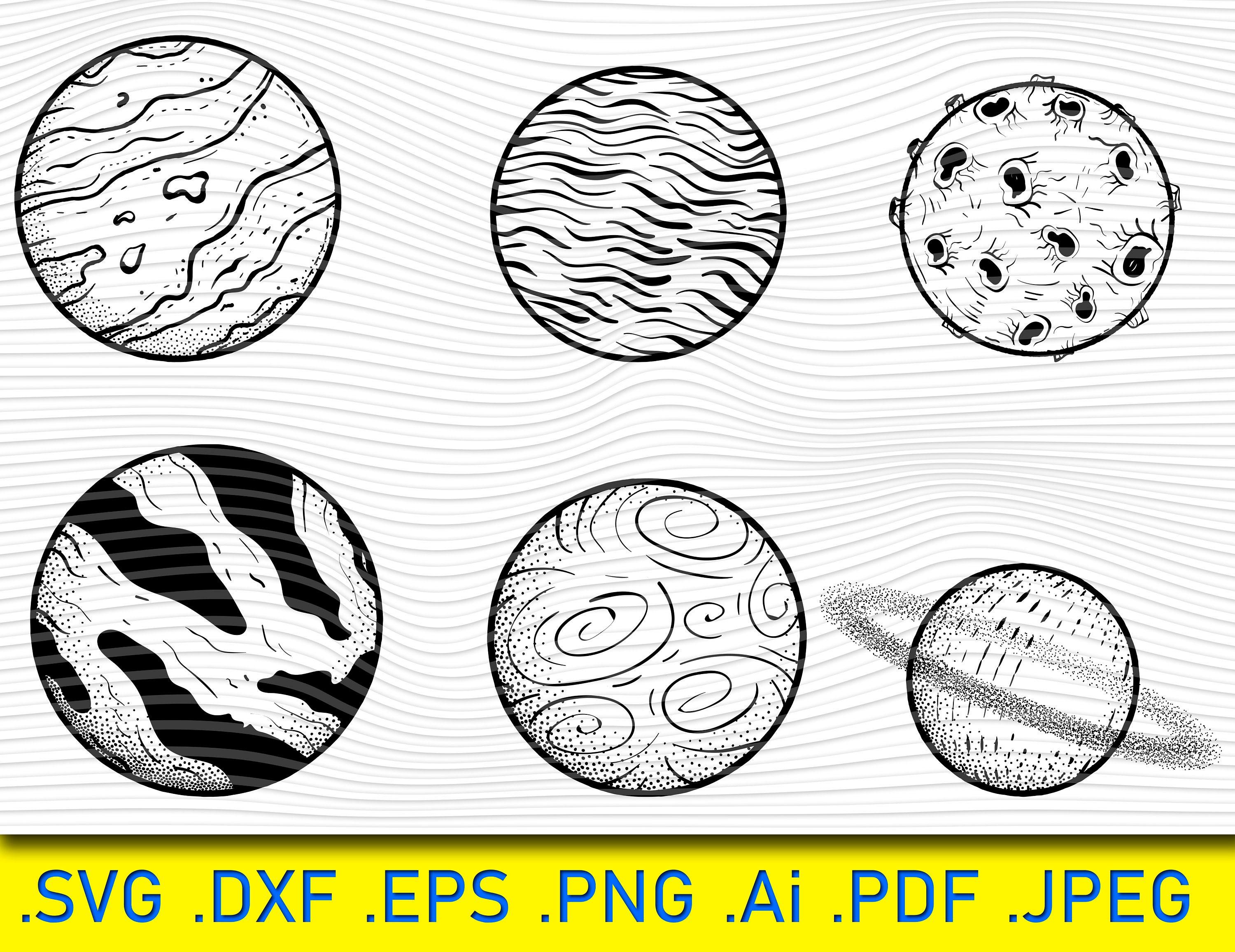 Planets SVG Planet Svg Space Svg Earth Svg Moon Svg Svg - Etsy