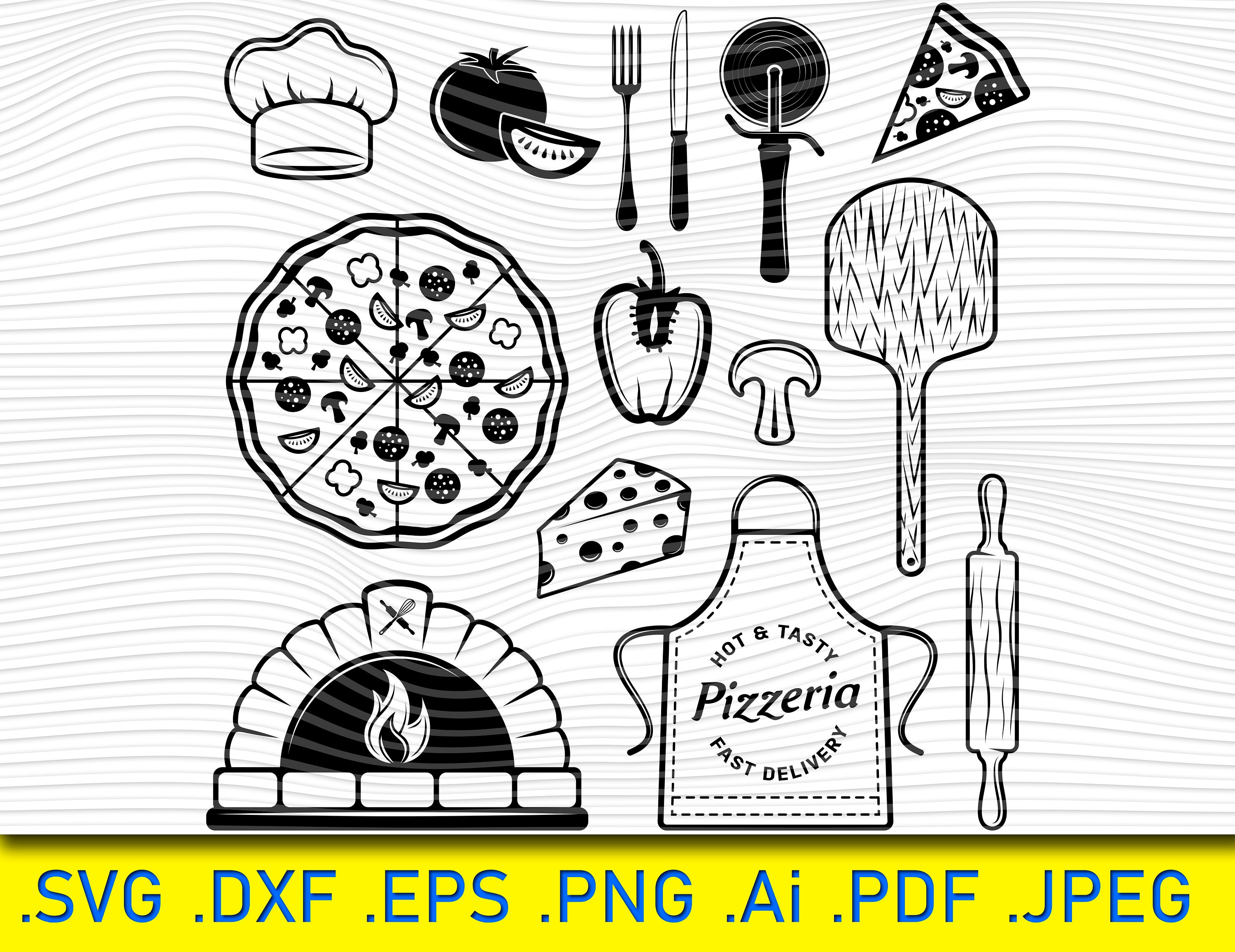 PIZZA SVG Food Svg Pepperoni SVG Pizza Chef Svg Pizza - Etsy Israel