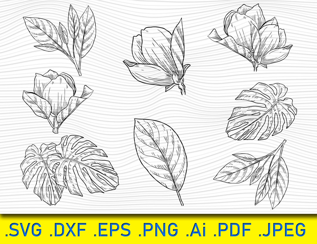 Flower Bundle Svg, Flower Spray Svg, Floral Svg, Sign Svg, Line Drawing ...