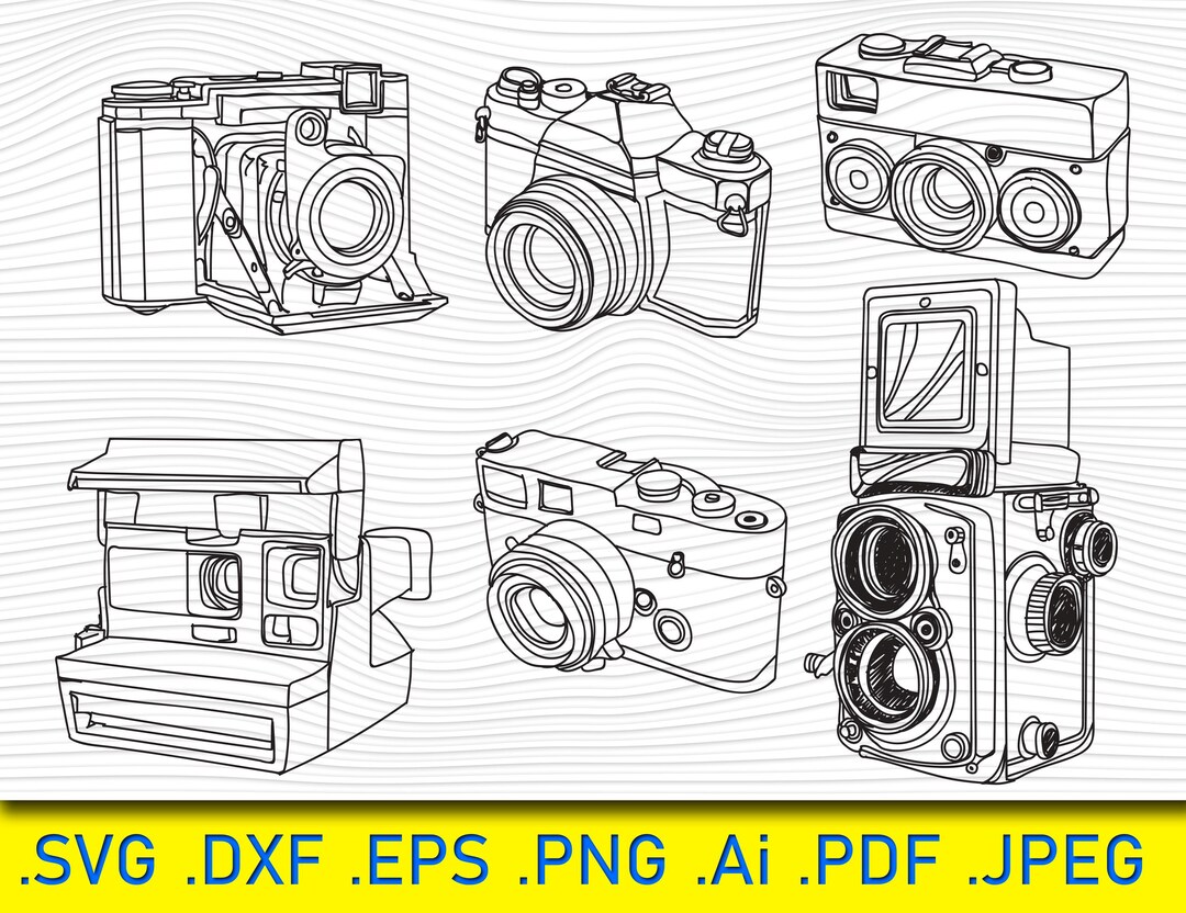 Camera SVG Bundle, Camera PNG Bundle, Camera Clipart, Camera SVG Cut ...