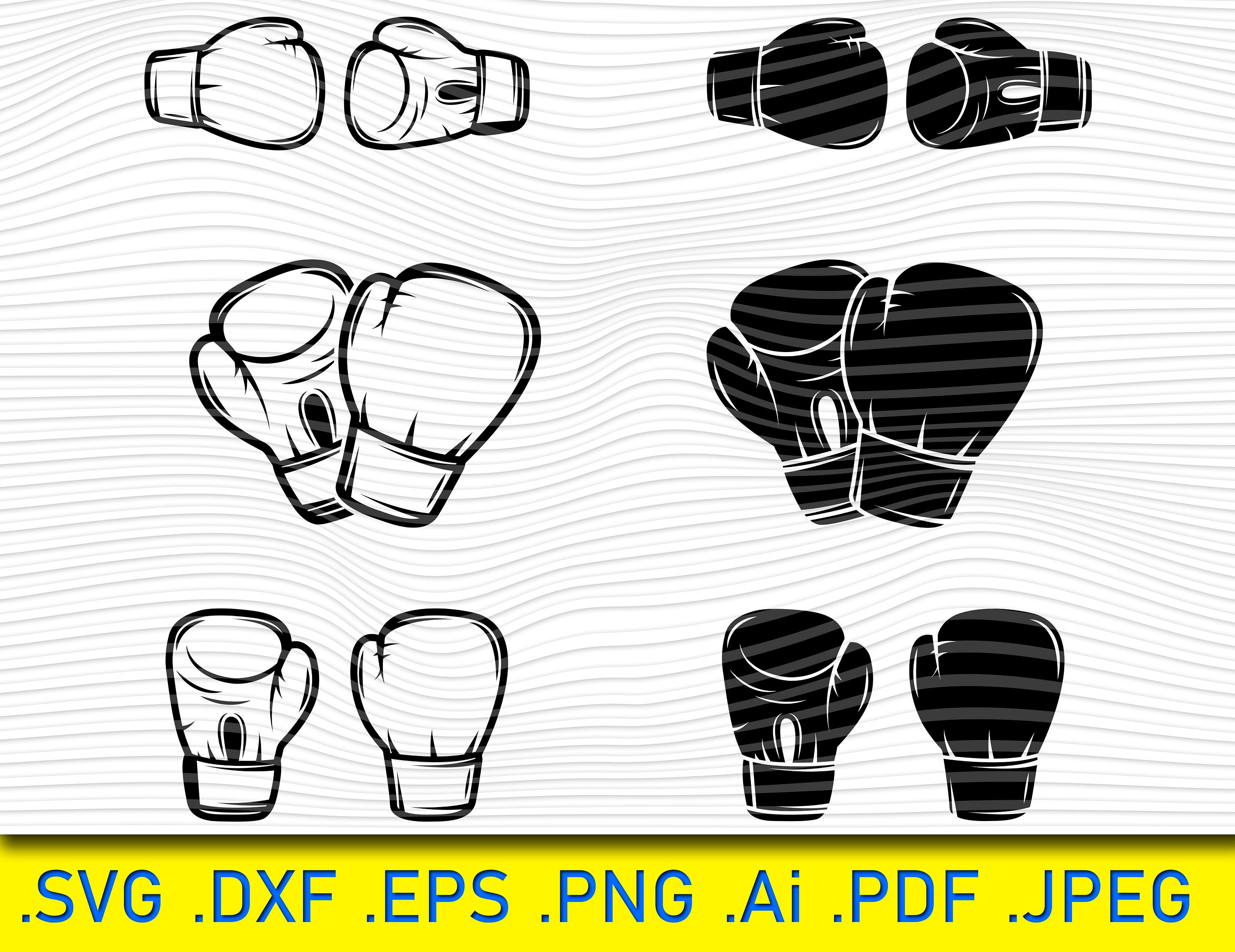 Boxing Gloves String Boxers Glovers Sport Boxing Svg | Etsy