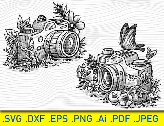 Camera SVG Photography SVG Camera Floral Svg Photographer - Etsy