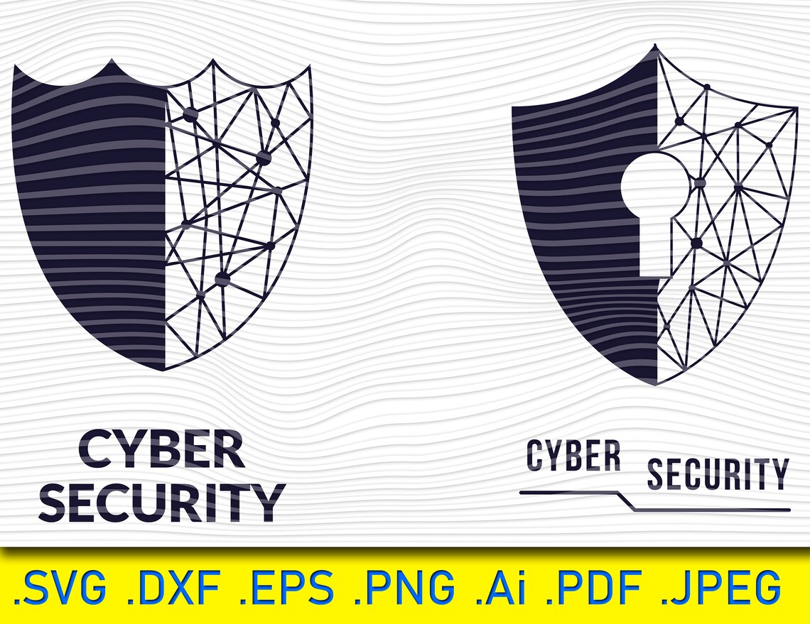Cyber Security Infographic With Key Hole Shield Hacker Cyber - Etsy