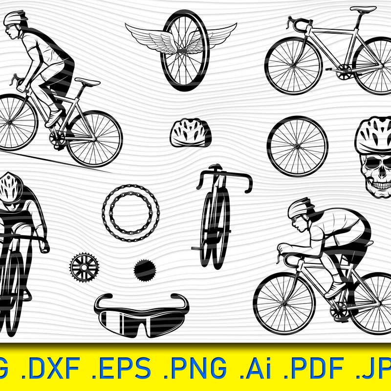 Cycling Svg - Etsy