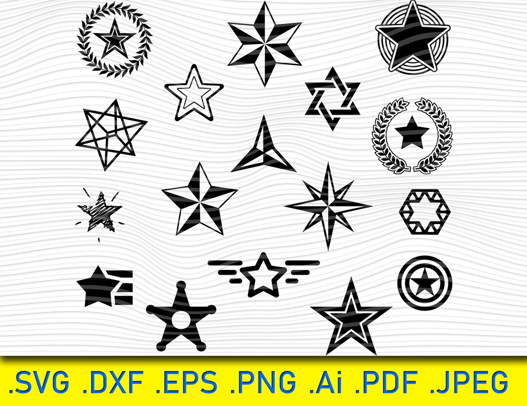 Stars SVG Bundle, Star Vector, Shooting Stars Svg File for Cricut ...