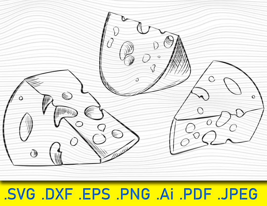 Cheese SVG Bundle, Cheese SVG, Cheese Clipart, Cheese Cut Files for ...