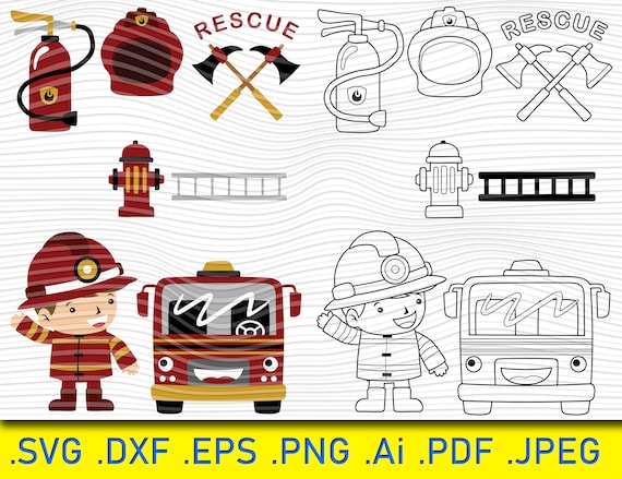 Firefighter Equipment Clipart