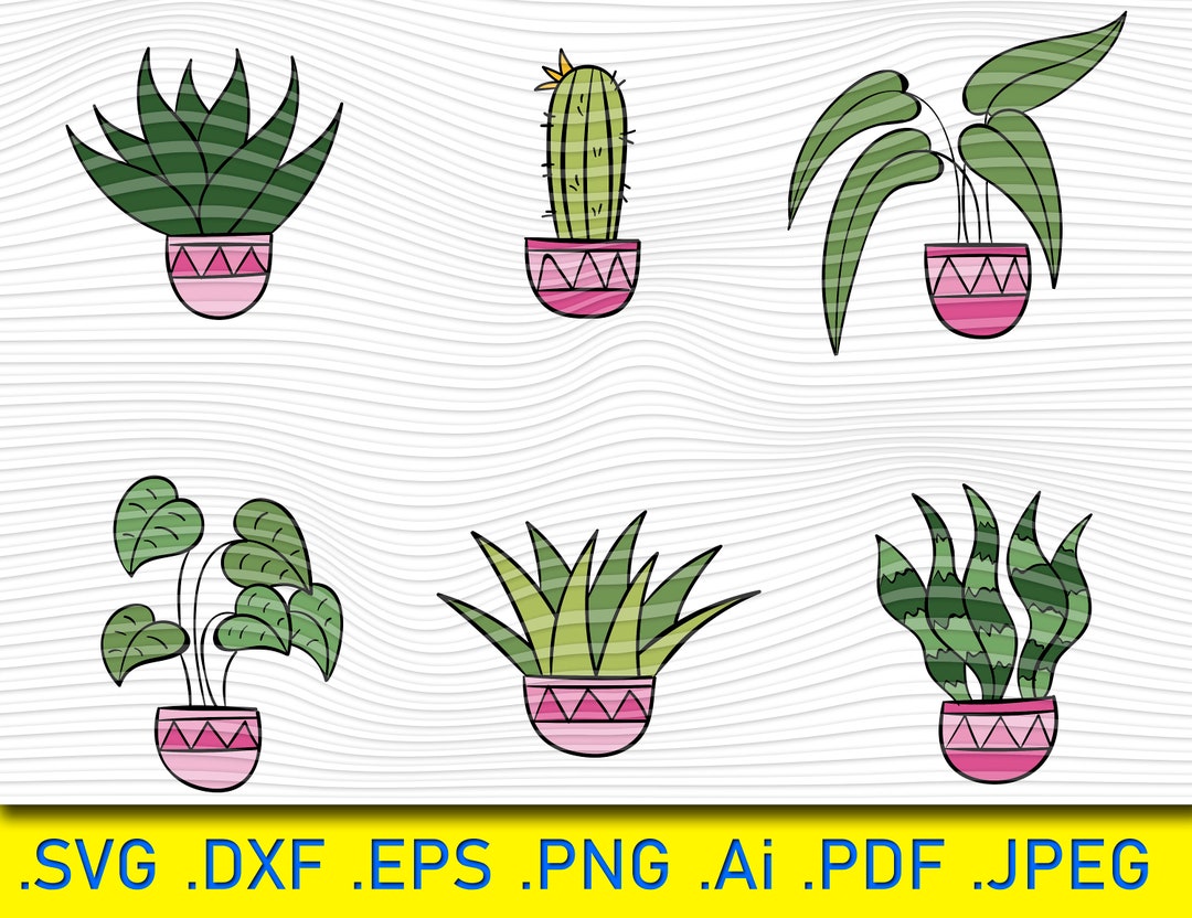 Collection Potted Plant, Plants SVG, Potted Plants Svg, Houseplants Svg ...