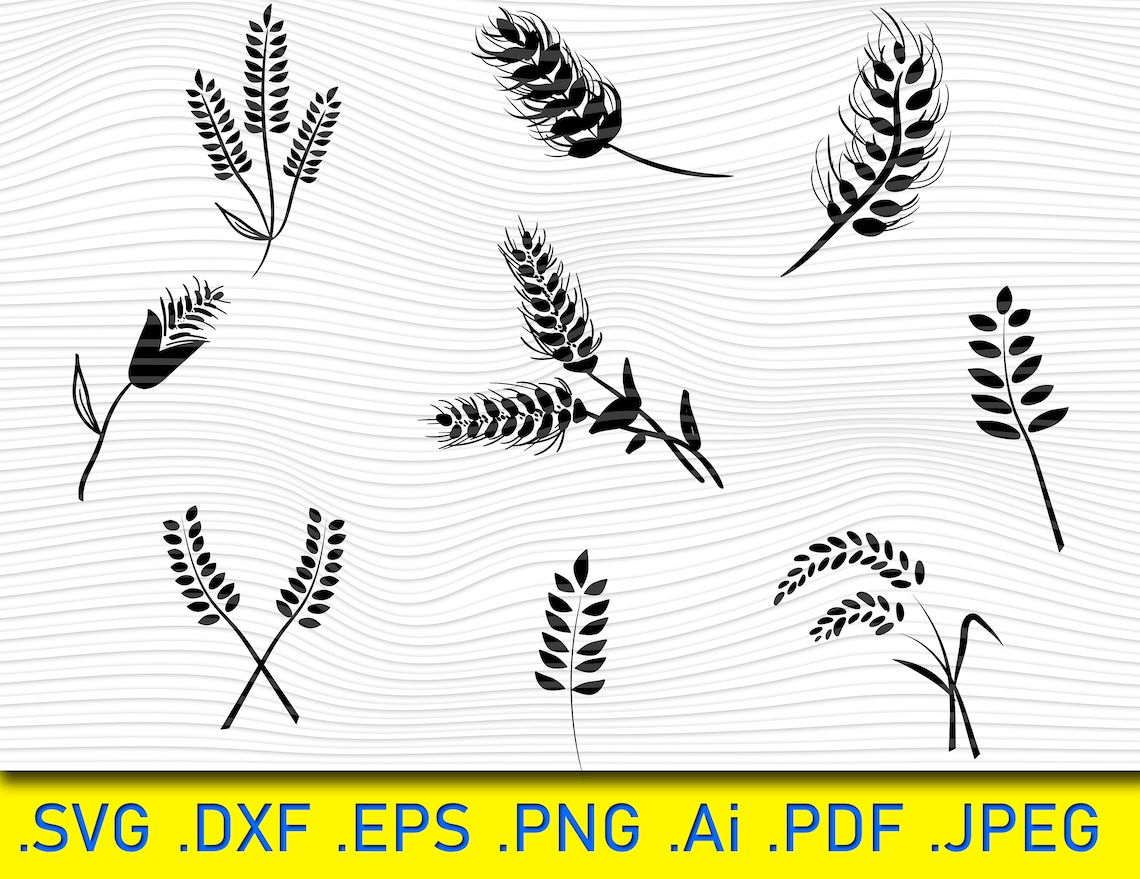 Wheat Svg Wheat Svg Bundle Grain Svg Wheat Clipart Wheat Clip | Etsy