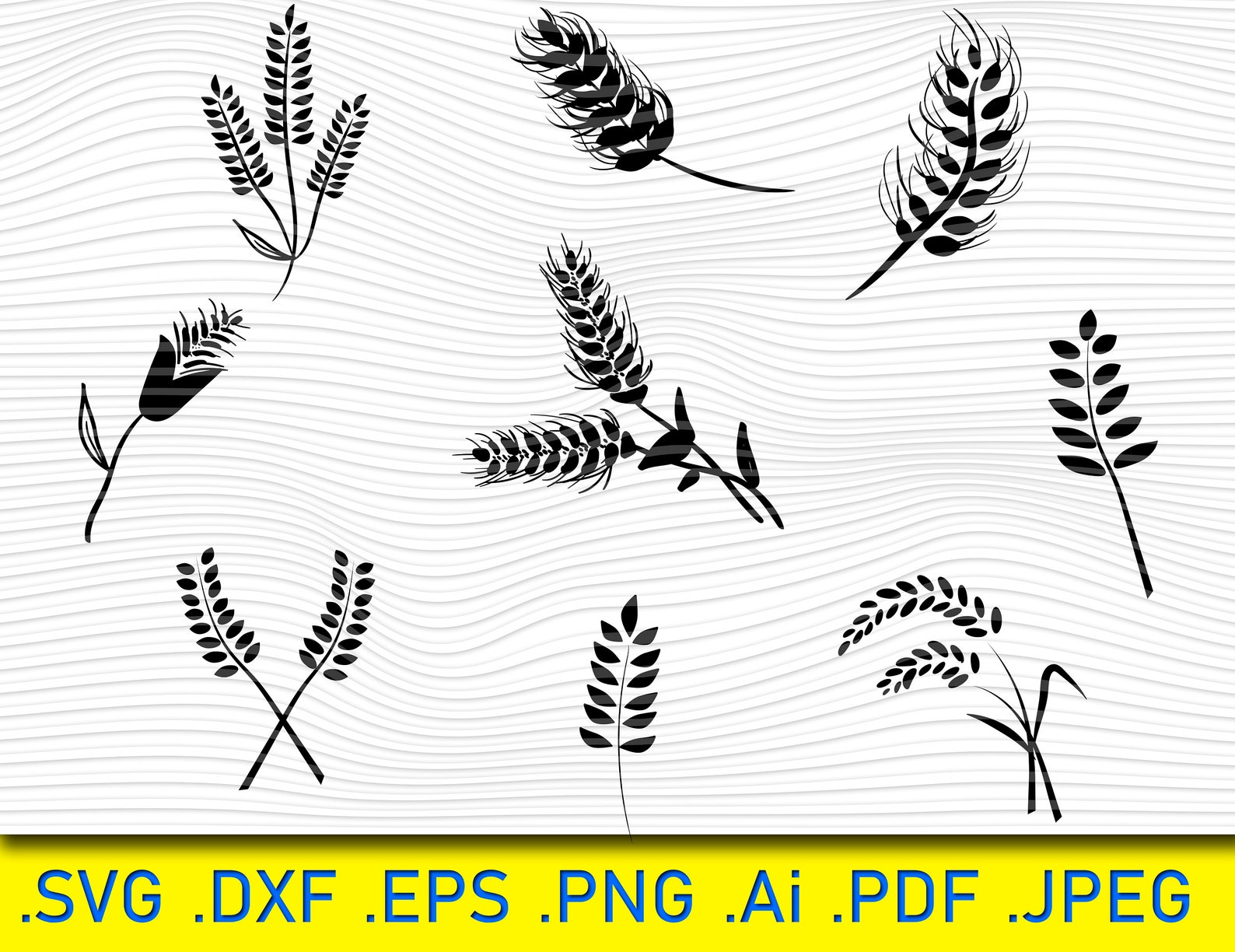 Wheat Svg Wheat Svg Bundle Grain Svg Wheat Clipart Wheat Clip | Etsy