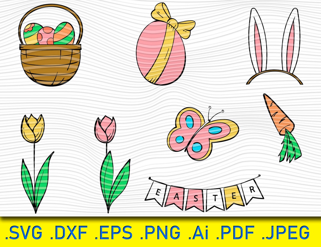 Easter Day Egg Svg Easter Eggs SVG Easter SVG Patterned - Etsy