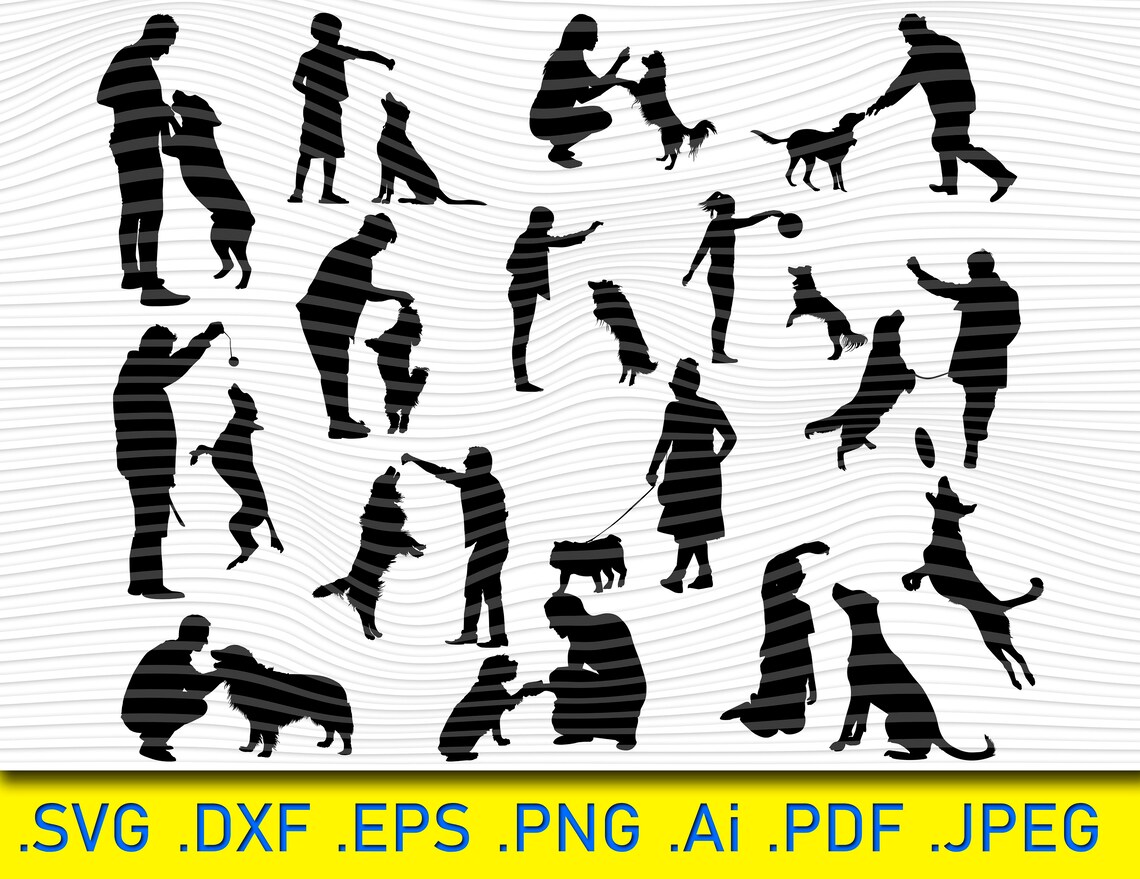 15 Dog Training Svg Couch Svg Animal Friend Silhouette Pet | Etsy