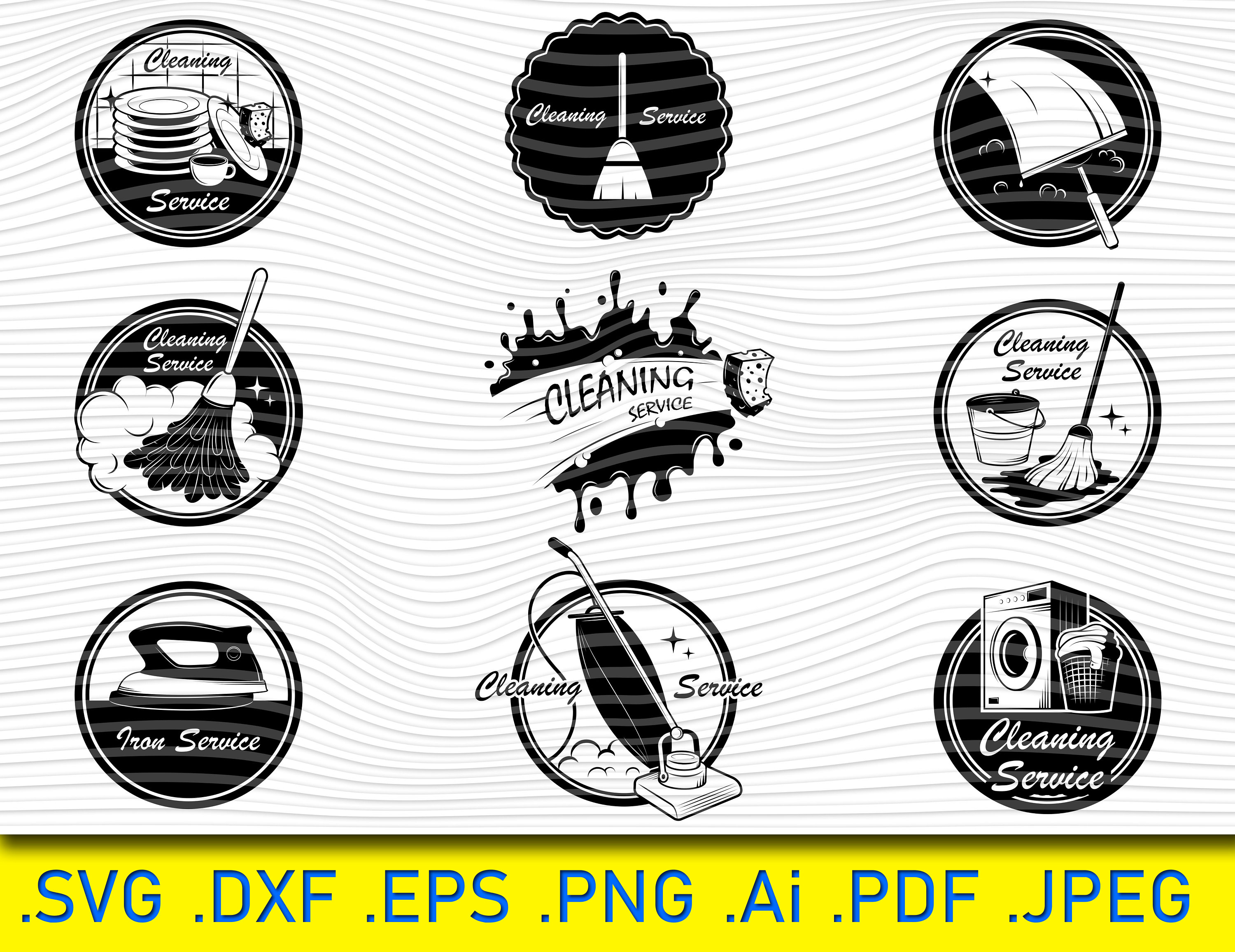 Cleaning Logo Svg Cleaning Svg Cleaning Services Svg | Etsy