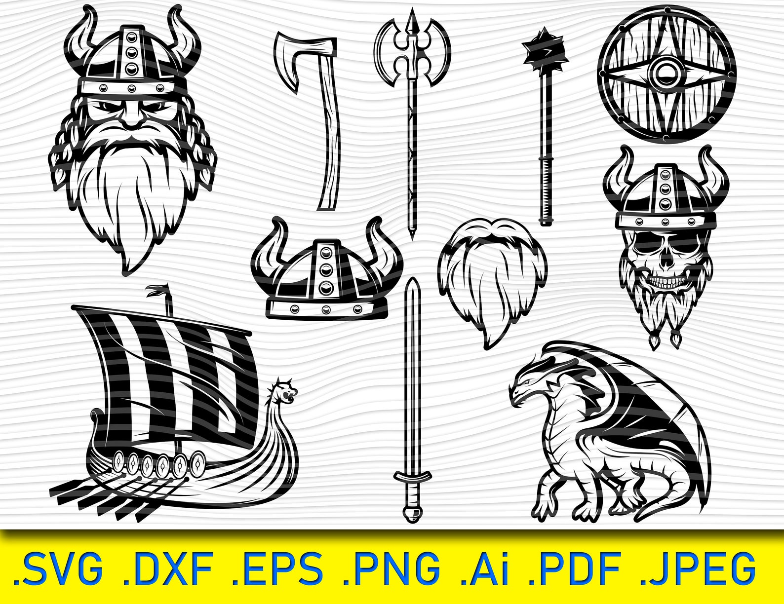 Viking Bundle SVG Files for Cricut Nordic Vikings Svg - Etsy