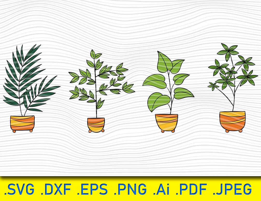 Collection Potted Plant, Plants SVG, Potted Plants Svg, Houseplants Svg ...